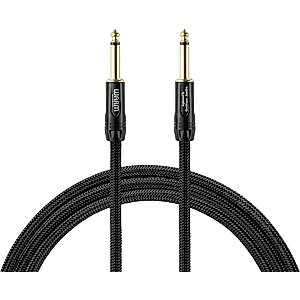 Warm Audio Prem-TS-10' Premier Series Straight to Straight Instrument Cable - 10-foot, Black/Gold