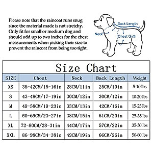 Morezi Dog Zip Up Dog Raincoat with Reflective Buttons, Rain/Water Resistant, Adjustable Drawstring, Removable Hood, Stylish Premium Dog Raincoats - Size XS to XXL Available - Pink - XL