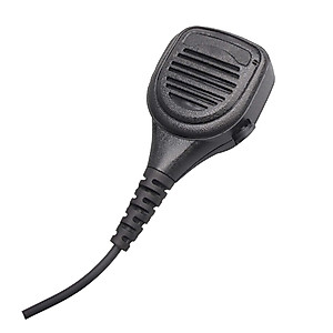 Kymate Waterproof IP56 Speaker Mic with Reinforced Cable for Motorola Radios CP200 CP200D CP185 CP110 CLS1410 PR400 VL50 DTR650 RMU2080 RDU4100 RDV RMV,Shoulder Microphone PMMN4029A PMMN4013A