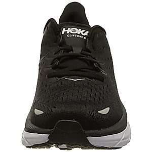 HOKA ONE ONE Clifton 8 Womens Shoes Size 8, Color: Black/White