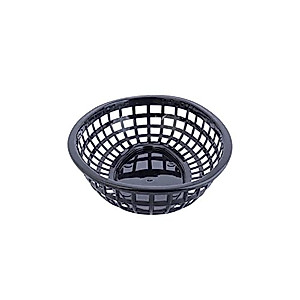 TableCraft 1074BK 9-3/8" x 6" Black Oval Basket - Dozen
