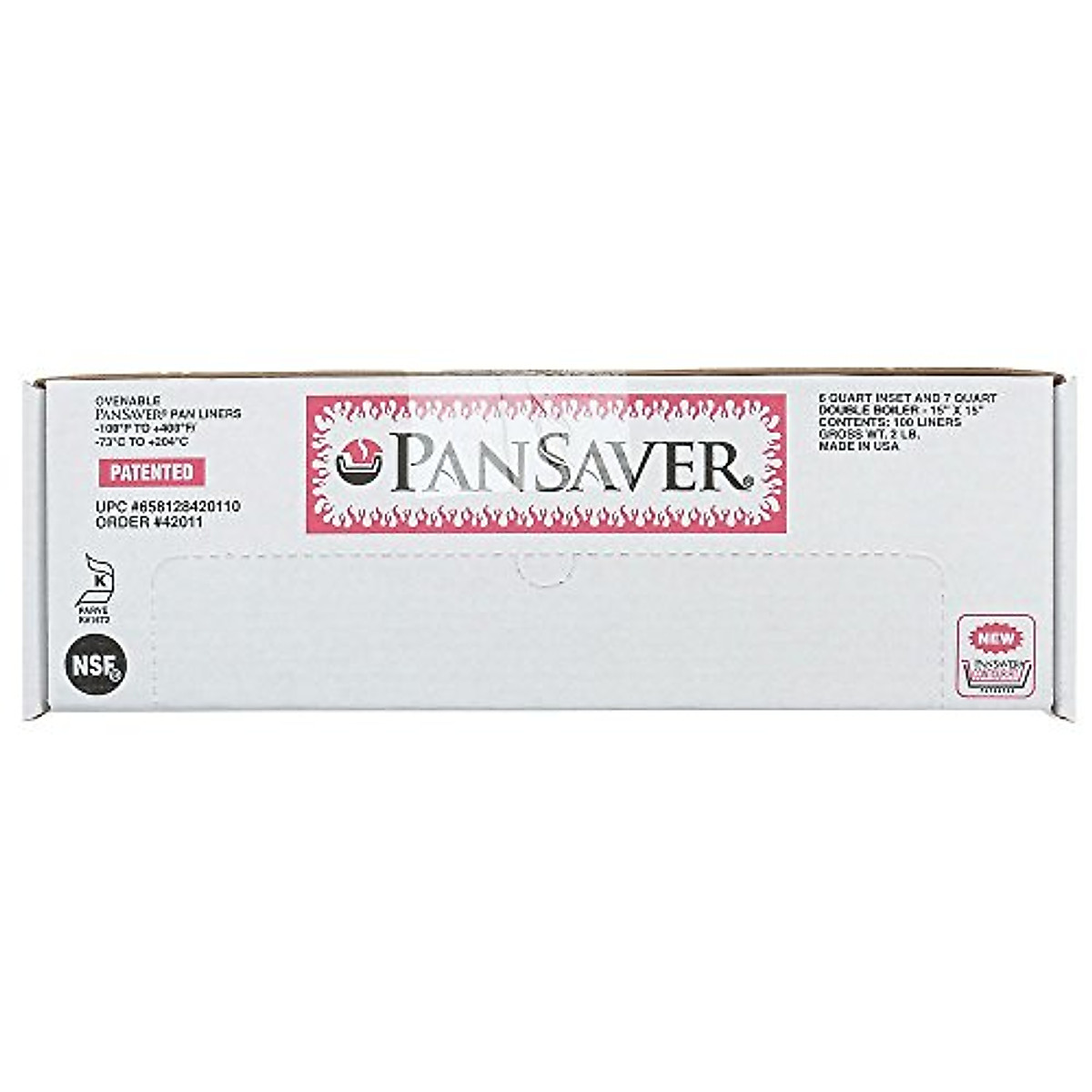 PanSaver Monolyn Bain Marie Pan Liner 6-7 qt Clear- 9 1/2"Dia x 8 1/5"D 100 Per Case