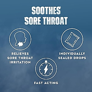 Mucinex Instasoothe Sore Throat Relief Drops, Sore Throat Lozenges, Sore Throat Medicine with Hexylresorcinol, Cough Drops Alternative, Honey & Echinacea Flavor Medicated Numbing Throat Drops, 40 ct