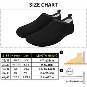 Non-Slip Water Shoes Quick-Dry Aqua Socks Barefoot Shoes for Beach Surf-Color Marble Paint Pink Gold Splash