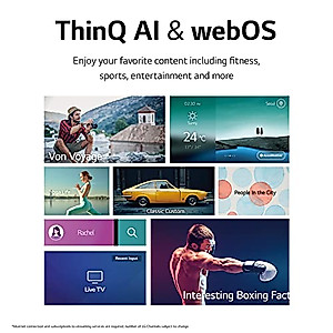 LG QNED75 Series 55-Inch Class QNED Mini-LED Smart TV 55QNED75URA, 2023 - AI-Powered 4K TV, Alexa Built-in, Black