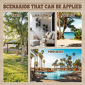 Patio Lounge Chair Outdoor Beach Chair Set of 2, Beach Sling Chair Patio Chairs Set of 2 , Wooden Folding Outdoor Chairs for Outside, 3 Level Height Adjustable, Portable Reclining Beach Chair