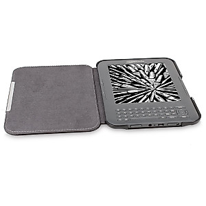 WALNEW Case Cover for Amazon Kindle Keyboard (Kindle 3/ D00901) - Ultra Lightweight PU Leather Smartshell Cover for Amazon Kindle Keyboard(3rd Generation) Tablet with 6" Display and Keyboard, Black