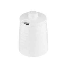 Tablecraft Pulito Collection 5.5 oz Sugar Jar with Lid, Melamine, Textured Finish, 4.5"