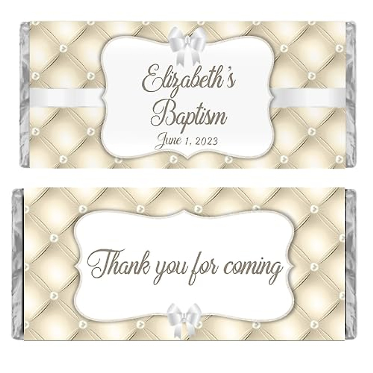 Personalized Candy Wrappers for Chocolate, Birthday Party Favors, Pack of 20 Custom Hershey Bar Labels