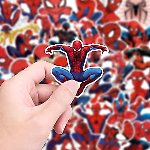 TLTSDWQ spidey and his amazing friends birthday decorations,110Pcs Party Favors,Include 10 Circles,10 Pattern Decorations,10 Key Chains,10 Masks,10 Gift Bags,10 Straws and 50 Stickers