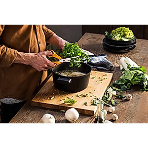 Fiskars 1000815 General Purpose Scissors, Total Length: 21 cm, Quality Steel/Synthetic Material, Classic, one, Orange