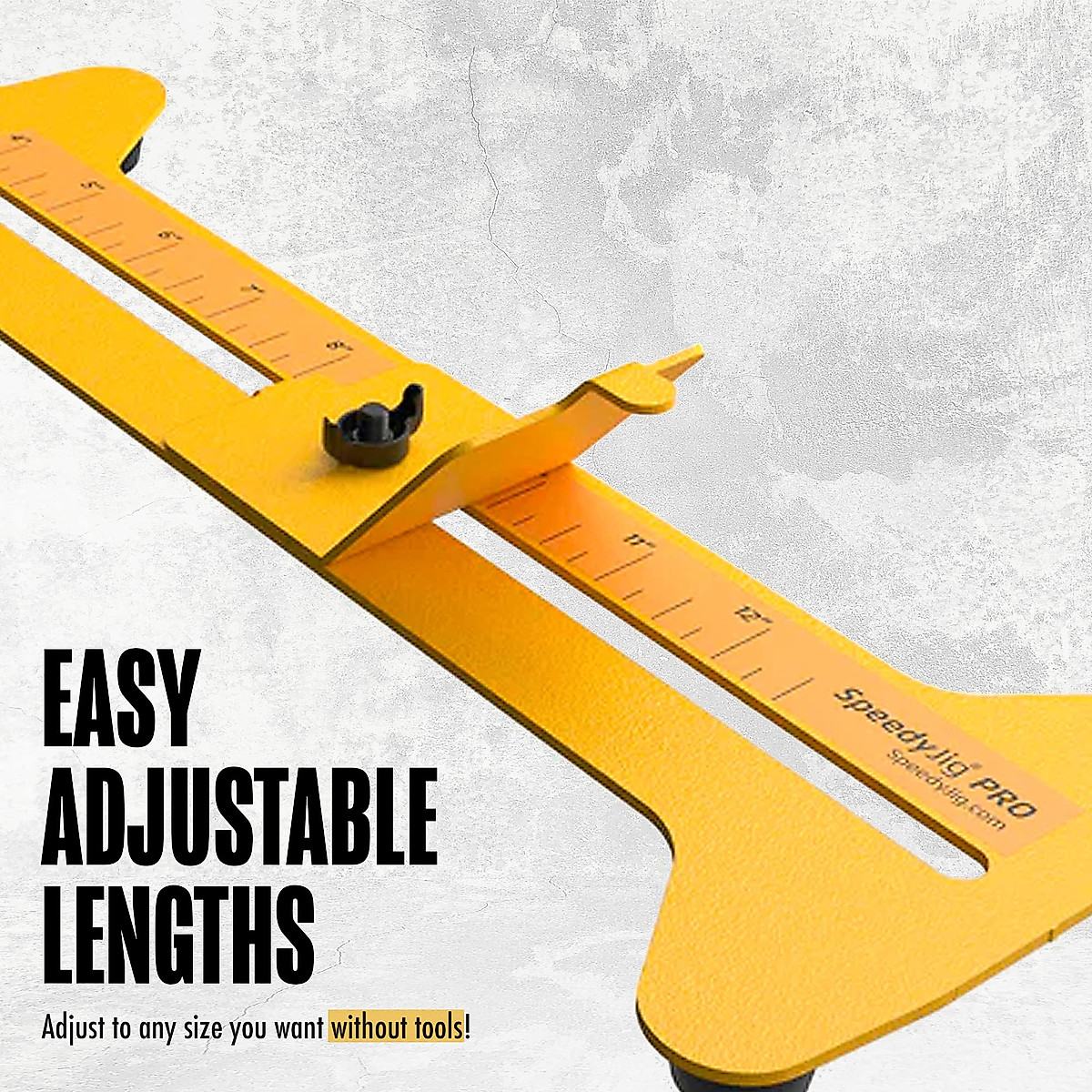 SpeedyJig PRO - Paracord Bracelet Kit and Jig | Easily Make Paracord Bracelets from 4" to Over 13" | Adjustable Steel Frame Made in The USA | Includes Free Paracord & Buckles