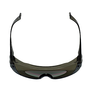 Calabria 1003 Fit Over Safety Glasses Fitover Eyewear Blue/Green/Silver Mirror 3 Pack Bulk Men Women Tinted Anti-Fog Scratch