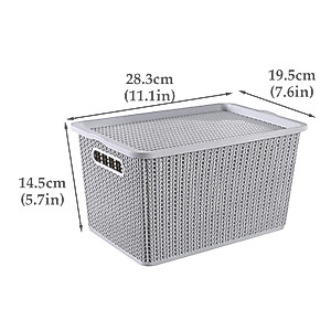 Onion and Potato Storage Baskets,Stackable Plastic Pantry Bins with Lids,Bpa-Free, Multifunctional Organizers for Kitchen, Countertop, and More Vegetable Storage Pantry Baskets Organization