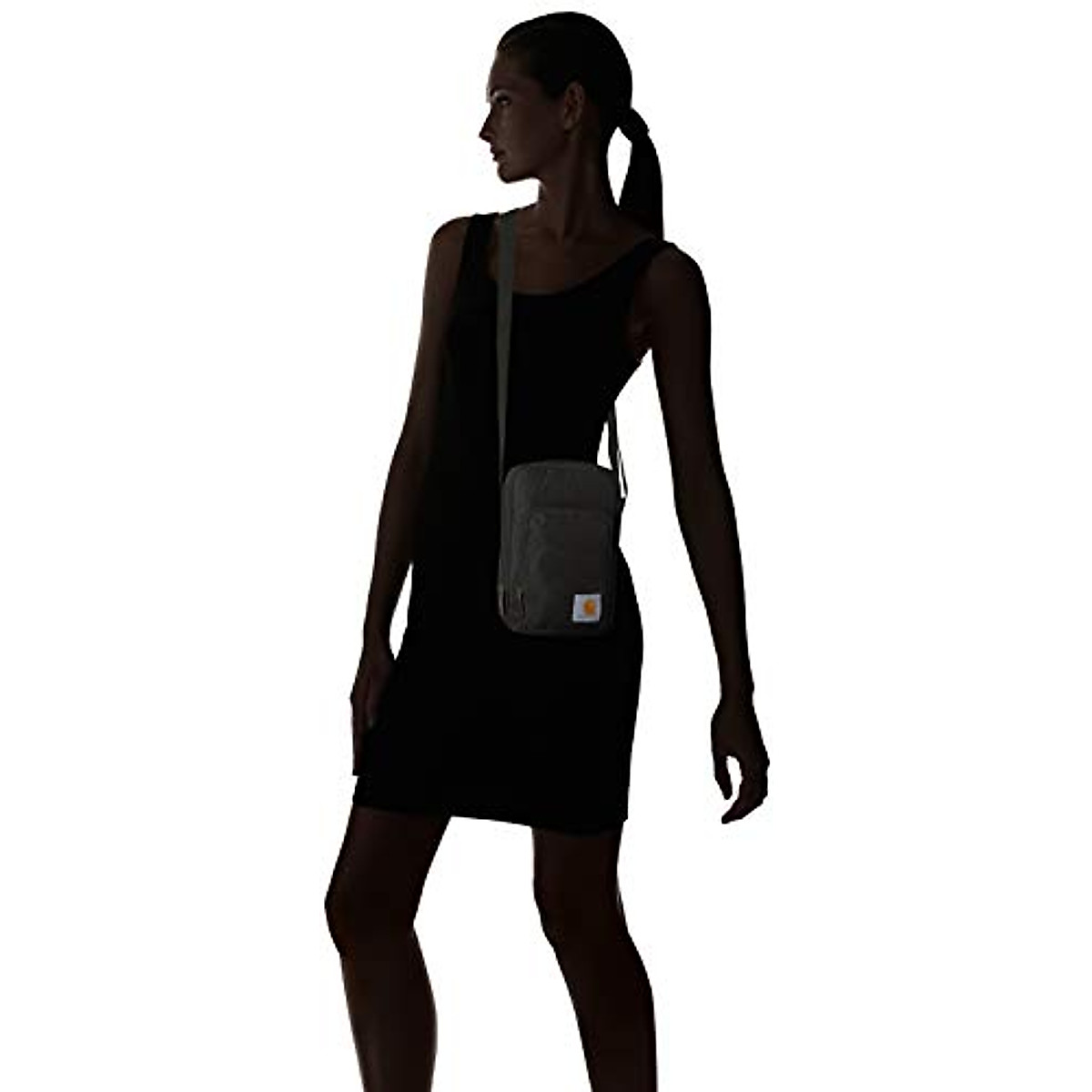 Carhartt Unisex Adult Zip, Durable, Adjustable Crossbody Bag with Zipper Closure, Black, One Size