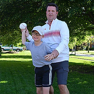 CatchStar Plush Baseball Stuffed Baseball Toy Durable Baseballs Plush Toy Soft Sports Ball Toy Gift for Kids Boy Baby Children Infant Toddler 4"