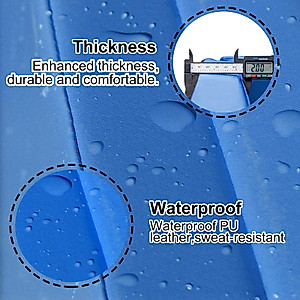 Polar Aurora 4'x10'x2 Thick Folding Gymnastics Exercise Mat Aerobics Stretching Yoga Mats (Blue)