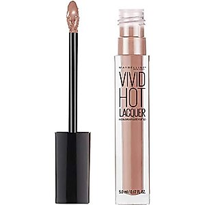 Maybelline New York Color Sensational Vivid Hot Lacquer Lip Gloss, Tease, 0.17 fl. oz.