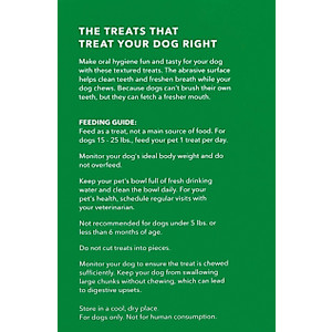 Amazon Brand - Wag Dental Dog Treats to Help Clean Teeth & Freshen Breath - Small, Unflavored, 2.25 pounds, 60 Count (Pack of 1)