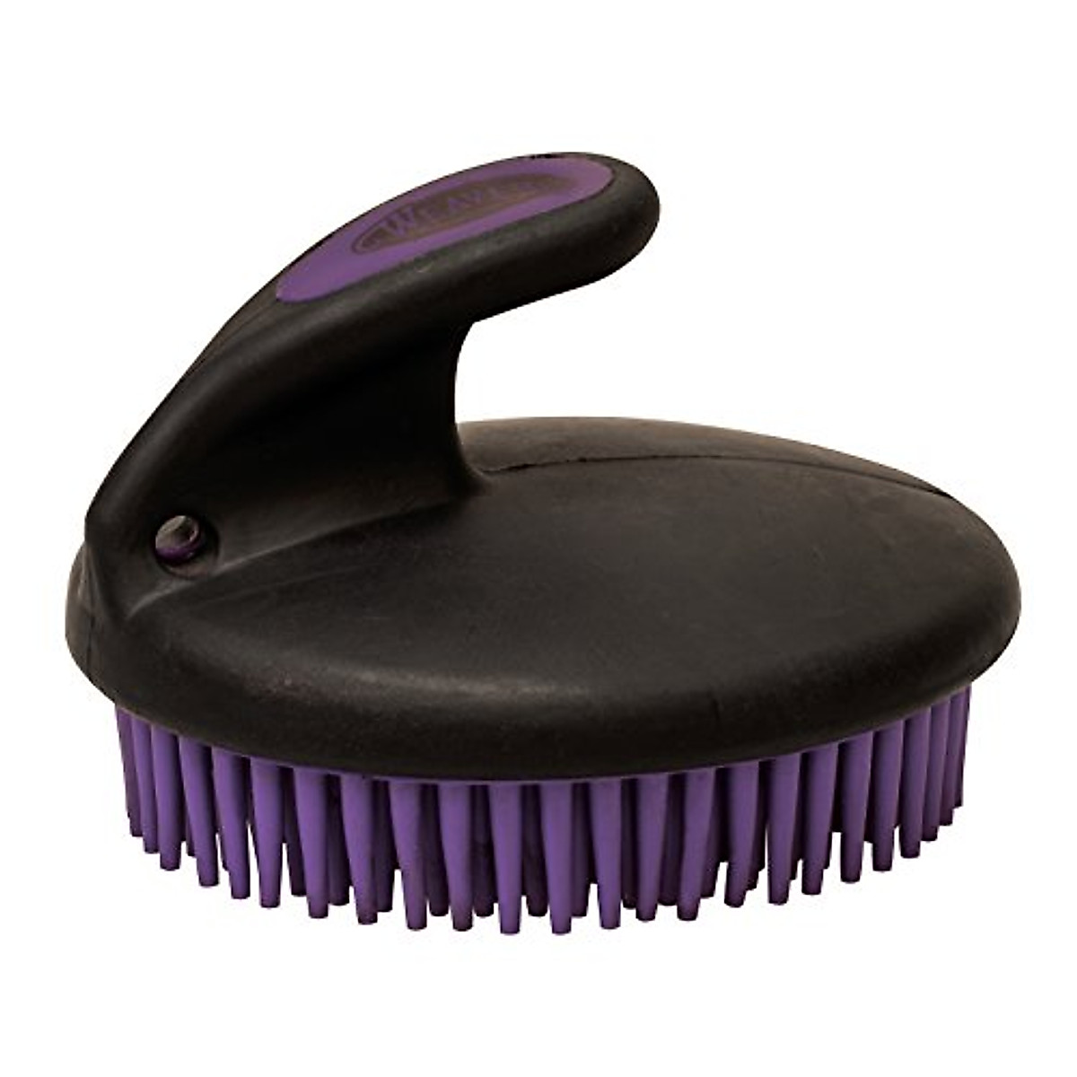Weaver Leather Palm-Held Fine Curry Comb Purple/Black