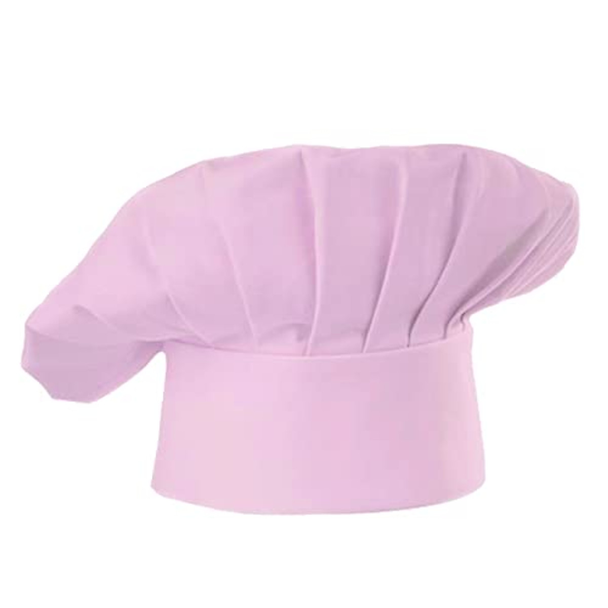 Hyzrz Chef Hat Adult Adjustable Elastic Baker Kitchen Cooking Chef Cap (Pink)