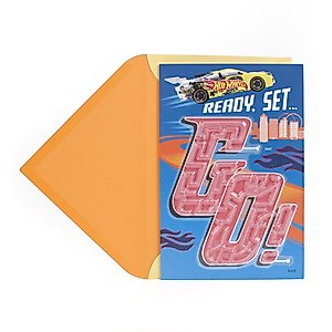 Hallmark Birthday Greeting Card (Hot Wheels)