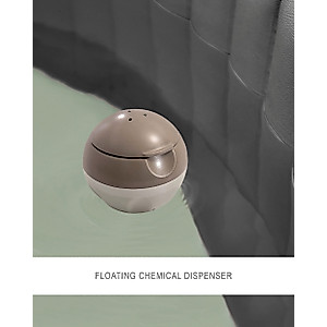 INTEX 28437EP PureSpa Bubble Deluxe Spa Set: Includes Energy Efficient Spa Cover – 140 Bubble Jets – Octagonal Design – 6 Person Capacity – 83" x 83" x 28"