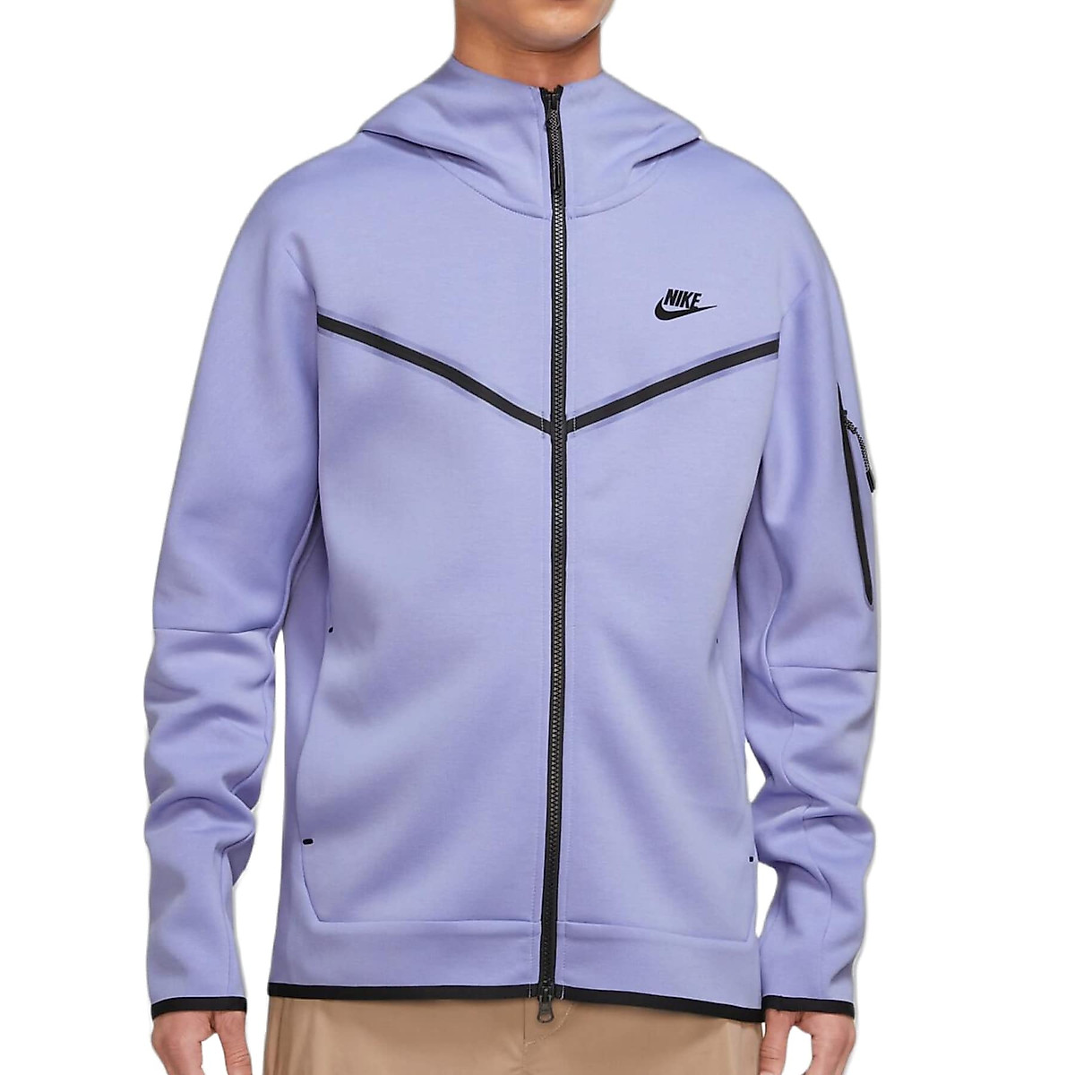 Nike Men's Sportswear Light Thistle Tech Fleece Full-Zip Hoodie - XL