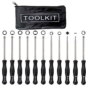 11 Pcs Carburetor Adjustment Tool Screwdriver Kit for Common 2 Cycle Carburator Adjusting Small Engine Carb Tune up Adjusting Tool,11 Carburetor Adjustment Tools+Bag by Lucky Seven