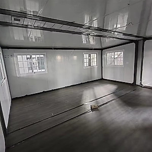 20ft Folding Tiny House–Expandable Container Home with 2 Bedrooms and Kitchen, Perfect for Quick Setup in Emergency Situations and Temporary Housing