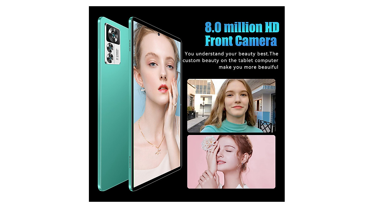 Zunate 10.1" WiFi Tablet - 8GB RAM, 256GB Storage