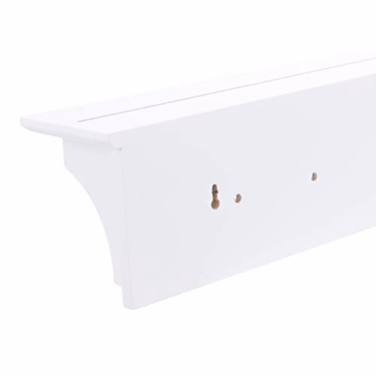 Kiera Grace 1-tier Kieragrace Traditional Floating-Shelves, 24 x 4.5 x 5.5 inches, White