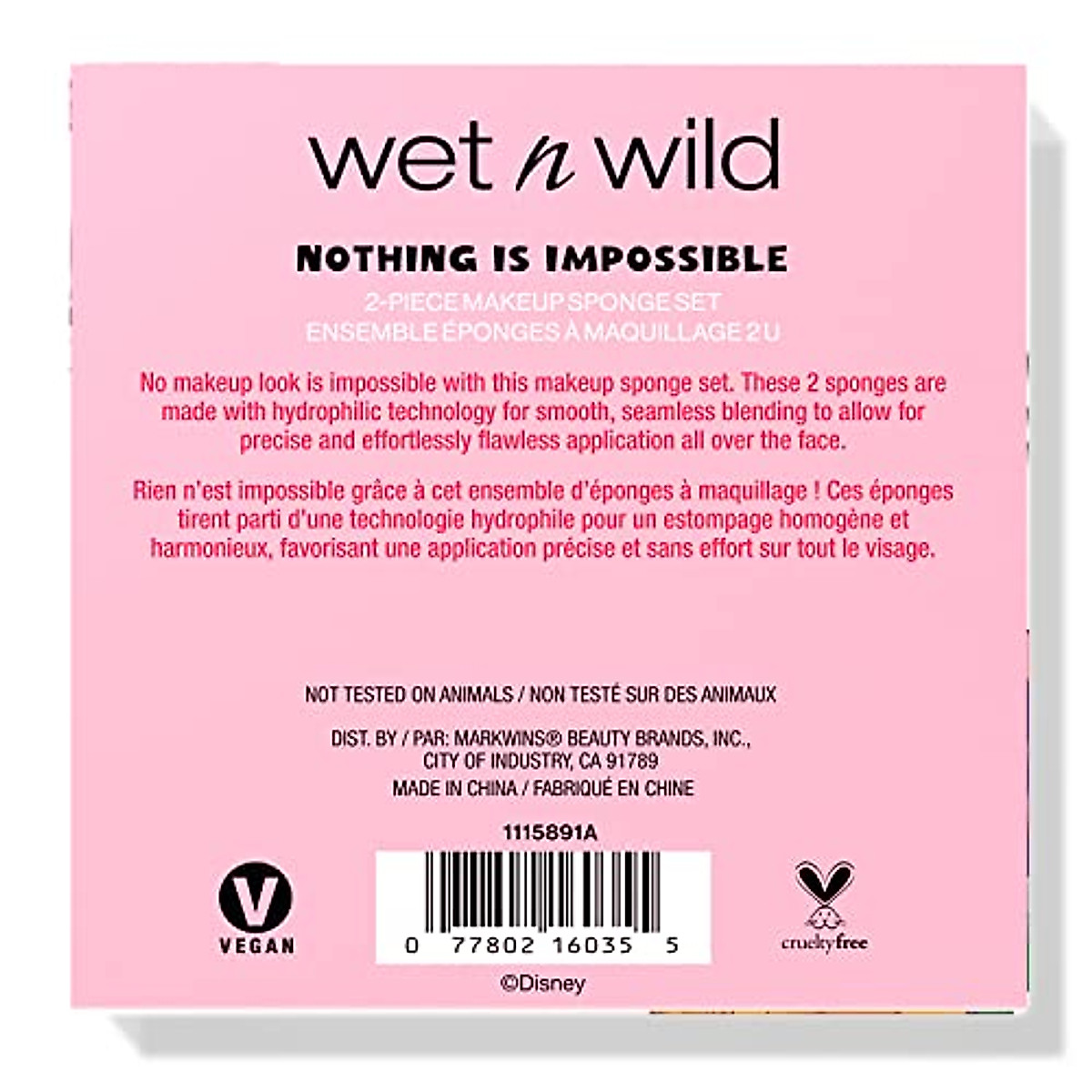 wet n wild Nothing Is Impossible 2-Piece Makeup Sponge Set Alice In Wonderland Collection