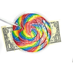 12 Jumbo Rainbow Swirl Lollipops Bundle, 6 Giant 4 Inch Swirl Suckers & 6 Twisty Pops 12 inch Height,Individually Wrapped Multi-Flavored Candy, Great for Summer At The Beach