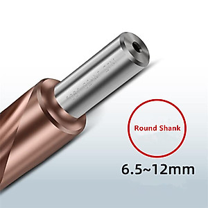 M35 HSS-CO Cobalt Two Stage Step Drill Bit Screw Counterbore Twist Countersink Drill for Stainless Drilling and Chamfering (M6 180)