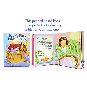 Baby's First Bible Stories Padded Board Book - Gift for Easter, Christmas, Communions, Newborns, Birthdays, Beginner Bible (Little Sunbeams)