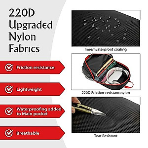 AMO NENES 25~30L Lightweight Hiking Backpack, Foldable Waterproof Packable Backpack for Travel Camping Outdoor Hiking Daypack (Black)…