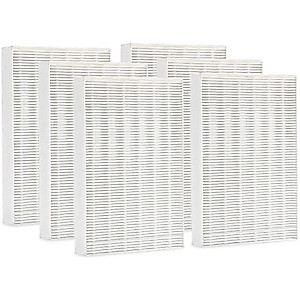6 Pack HPA300 Filter R True HEPA Replacement Filters for Honeywell HPA300, HPA200, HPA100, HPA090 Series and HPA5300, Replacements for Honeywell Filter R (HRF-R3 & HRF-R2 & HRF-R1) White