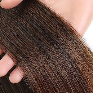 FAYETA Pre Stretched Braiding Hair,Ombre Braiding Hair 28''-8 packs Silky Color Blend Braid Hair Extensions, 100% Synthetic Crochet Hair Braids, Yaki Texture Hair Braiding