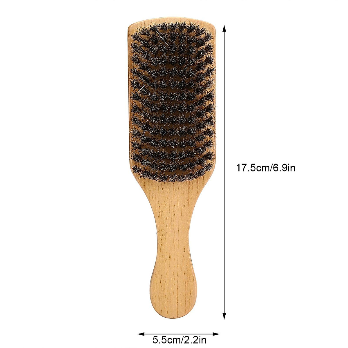 Wooden Beard Brush Moustache Brush,Double-Sided Beard Brush,Professional Beard Brush Shaving BrushesShaving Accessories