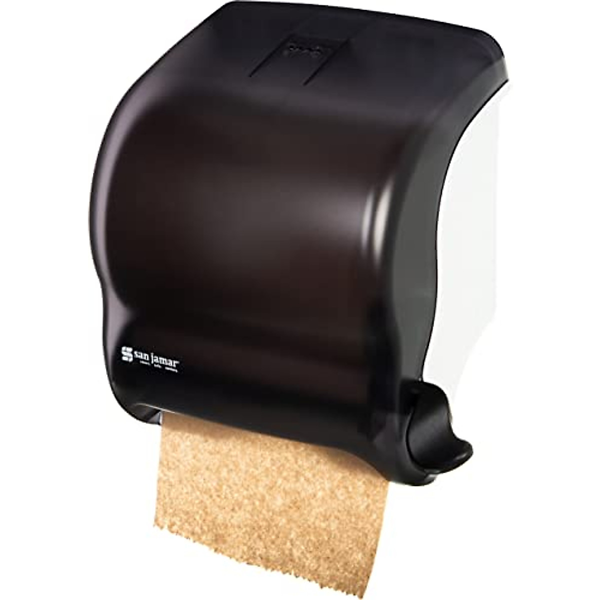 San Jamar Classic Element Plastic Lever Roll Towel Dispenser, Black Pearl