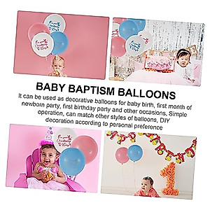 Abaodam Pink Balloons 80 Pcs balloon pink decor blue decor kids decor garland decor pink ballons baby baptism decorations christening day party supplies emulsion boy wreath Blue Balloons