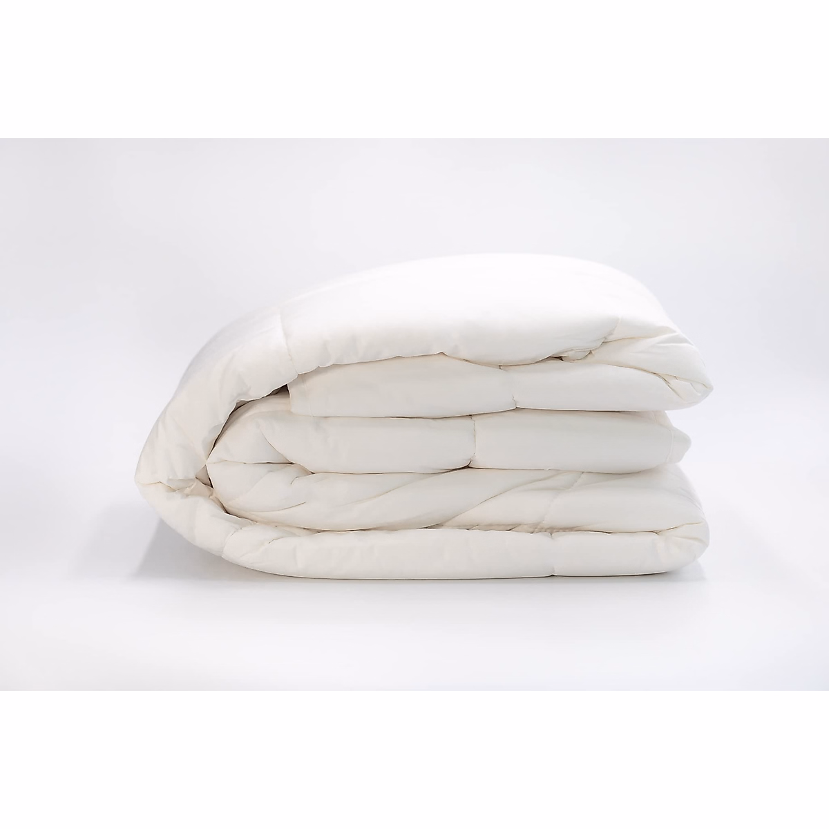 OrganicTextiles Natural Wool Mattress Pad with Cotton Cover, Twin Size, Skin Sensitive, All-Seasons Use, Helps Wick Away Moisture, Machine Washable