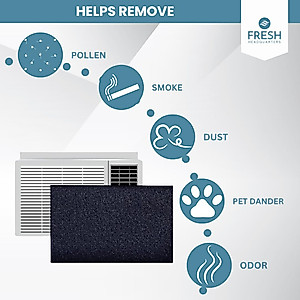 Cut-to-Fit Replacement Window Air Conditioner Filter, 24” x 16” - Universal Sizing AC Unit Filtration Pad Removes Dust, Pollen, Pet Odors, and VOCs, Made in the USA
