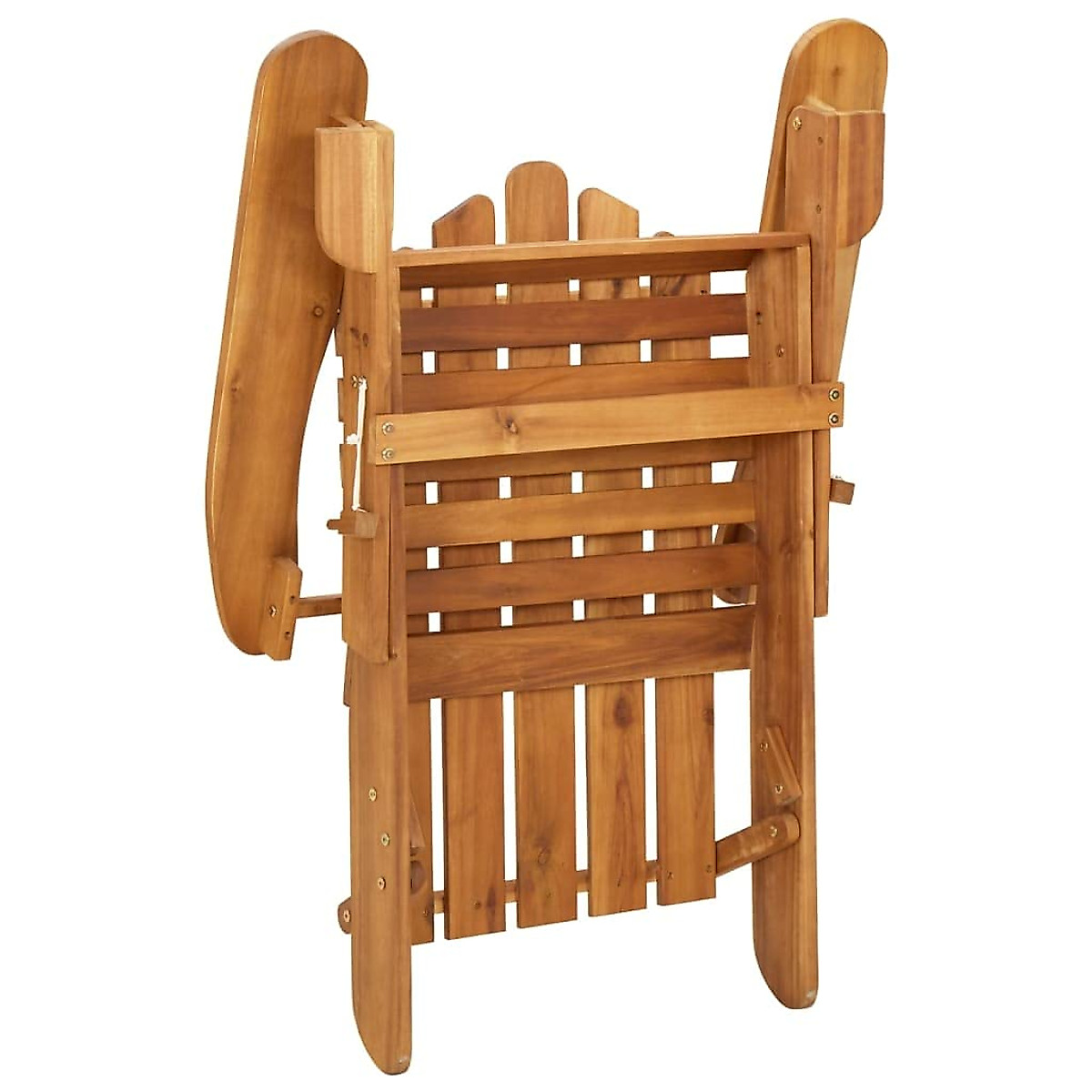 Gecheer Adirondack Patio Chair with Cushions Solid Wood Acacia 1102512A