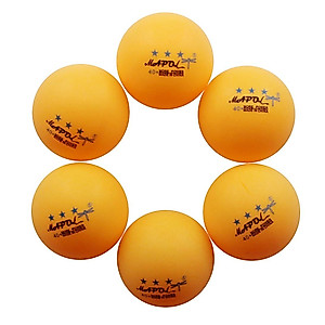MAPOL 50- Pack Orange 3-Star Premium Ping Pong Balls Bulk,Advanced Training Table Tennis Ball
