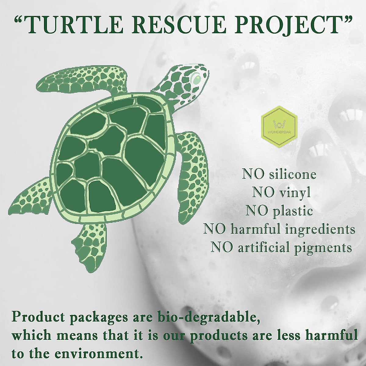 WONDERBAR101 Oily Hair and Oily Scalp Dandruff Shampoo Bar – plant-based, pH balanced, Eco-friendly, Plastic Free Packagig. (Rosemary)