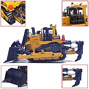 Ailejia 1/50 Scale Diecast Truck Alloy Models Bulldozer Vehicle Construction Vehicle Model Engineering Car Toy boy Gift (Bulldozer)