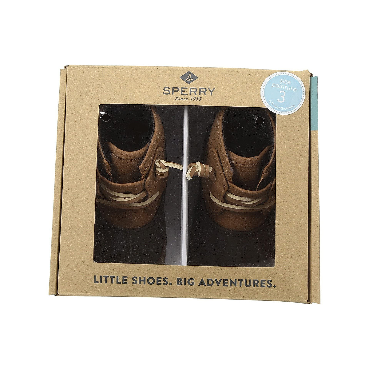 Sperry Kids Footwear Baby Icestrom Crib Boot, Tan/Brown, 3 US Unisex Infant