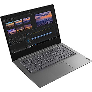 Lenovo V14-IIL 82C401JHUS 14" Full HD Notebook Computer, Intel Core i5-1035G1 1GHz, 8GB RAM, 256GB SSD, Windows 10 Pro, Gray